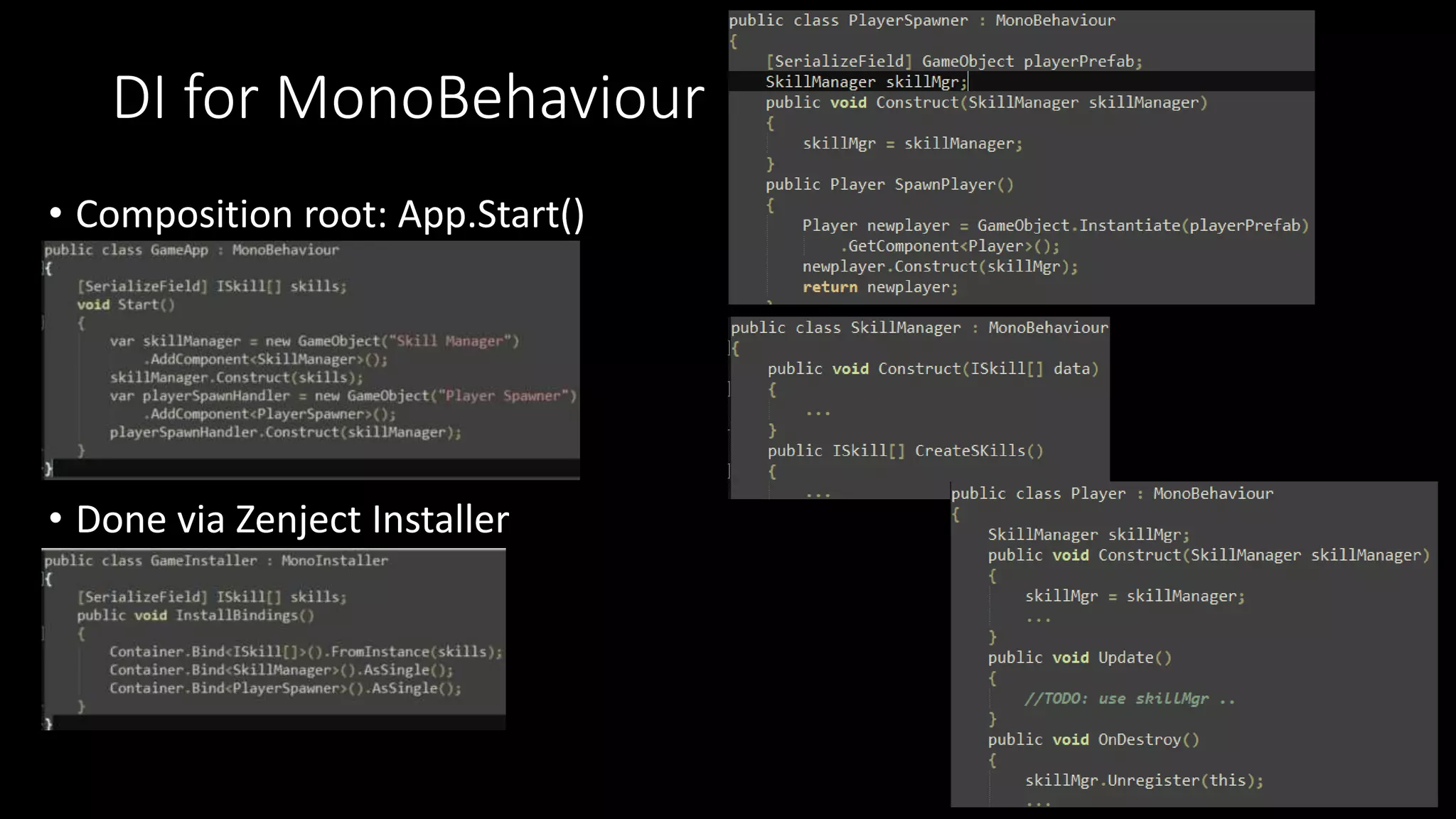 zenject extenject-intro | PPTX | Programming Languages | Computing