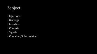 zenject extenject-intro | PPTX | Programming Languages | Computing