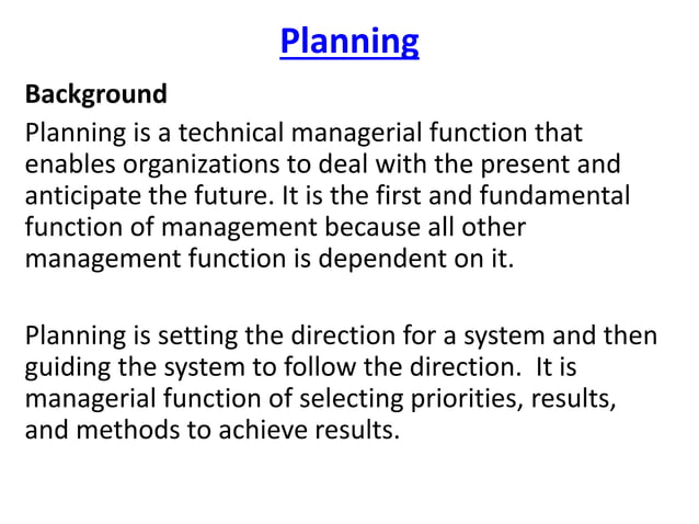 planning administration | PPTX | Business Administration | Business