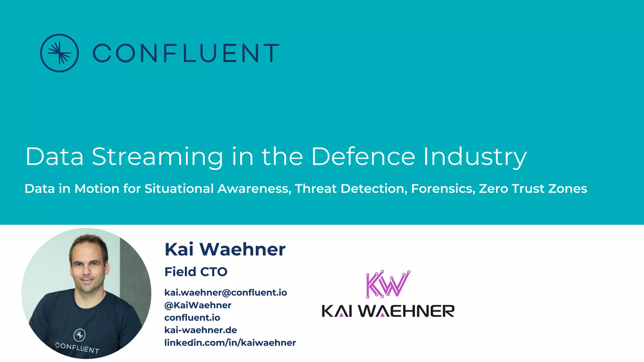 Data Streaming with Apache Kafka in the Defence and Cybersecurity ...