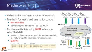 NAB2022 IPShowcase: Essentials for Media over IP Network Design | PPT