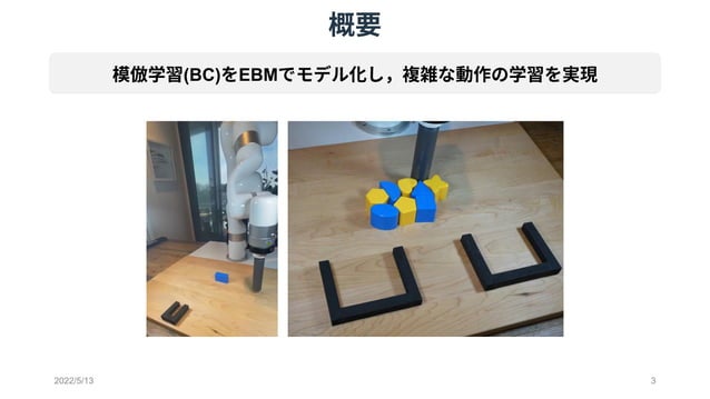 【DL輪読会】Implicit Behavioral Cloning | PPT