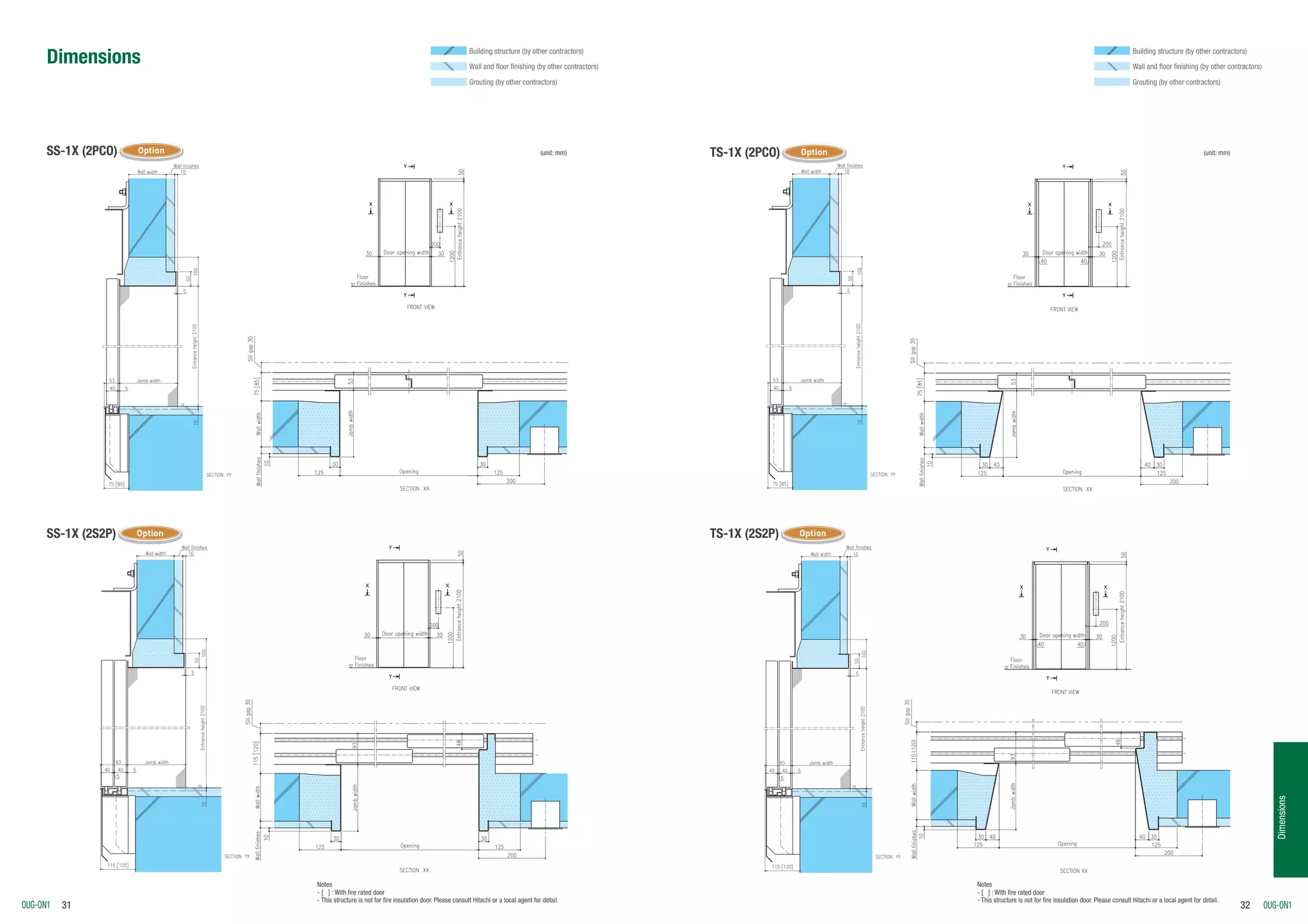 Catalog Thang máy Hitachi model OUG-ON1 | PDF