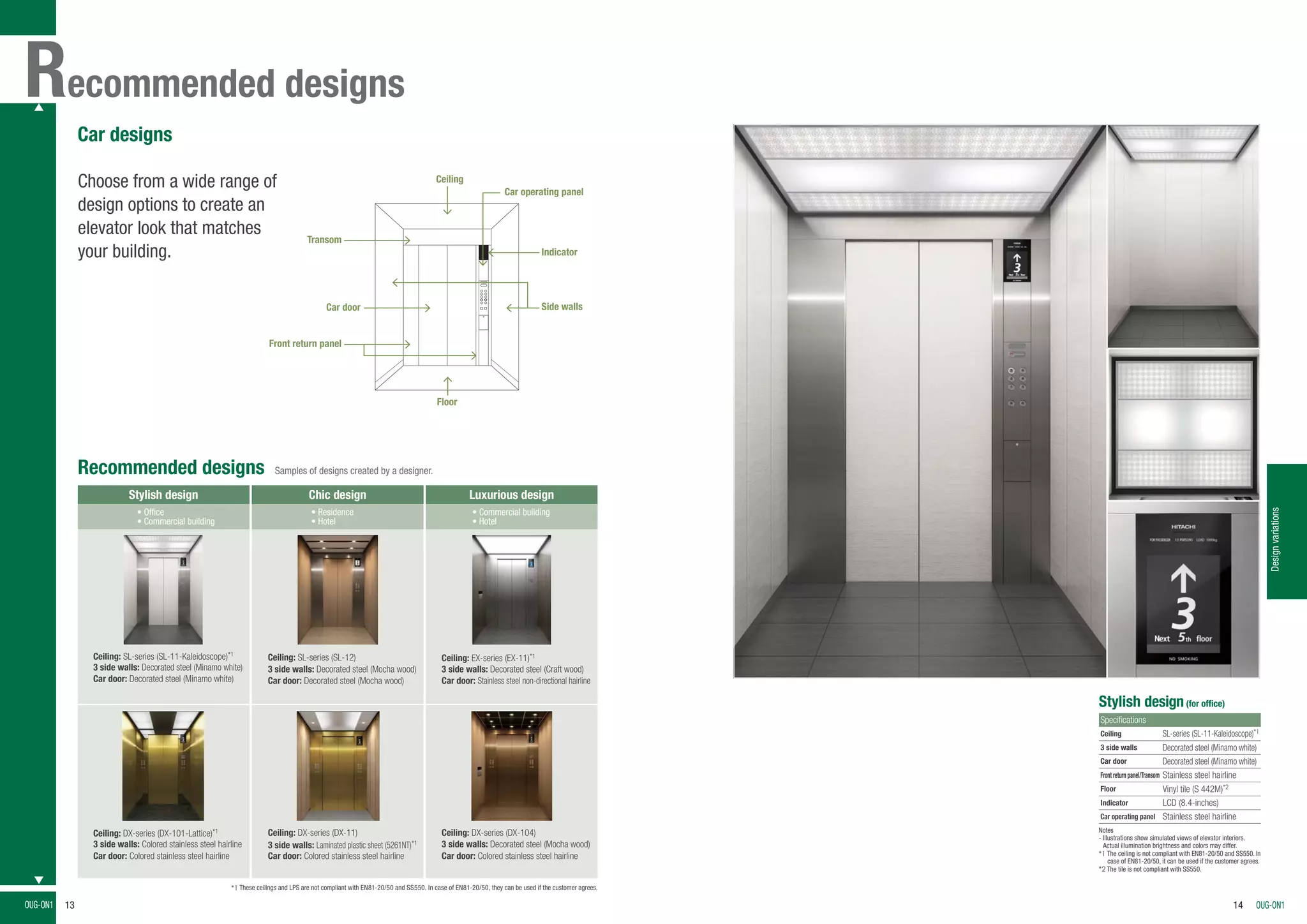Catalog Thang máy Hitachi model OUG-ON1 | PDF
