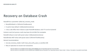RocksDB Performance and Reliability Practices | PDF | Databases | Computer Software and Applications