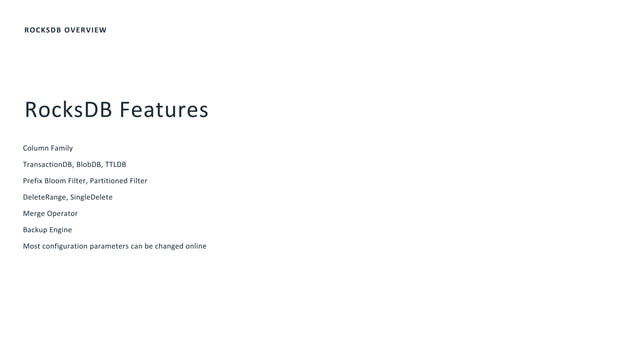 RocksDB Performance and Reliability Practices | PDF