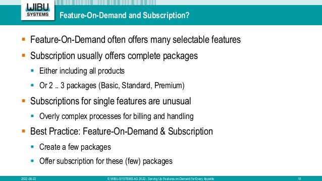 Serving Up Features-on-Demand for Every Appetite | PDF | Programming ...