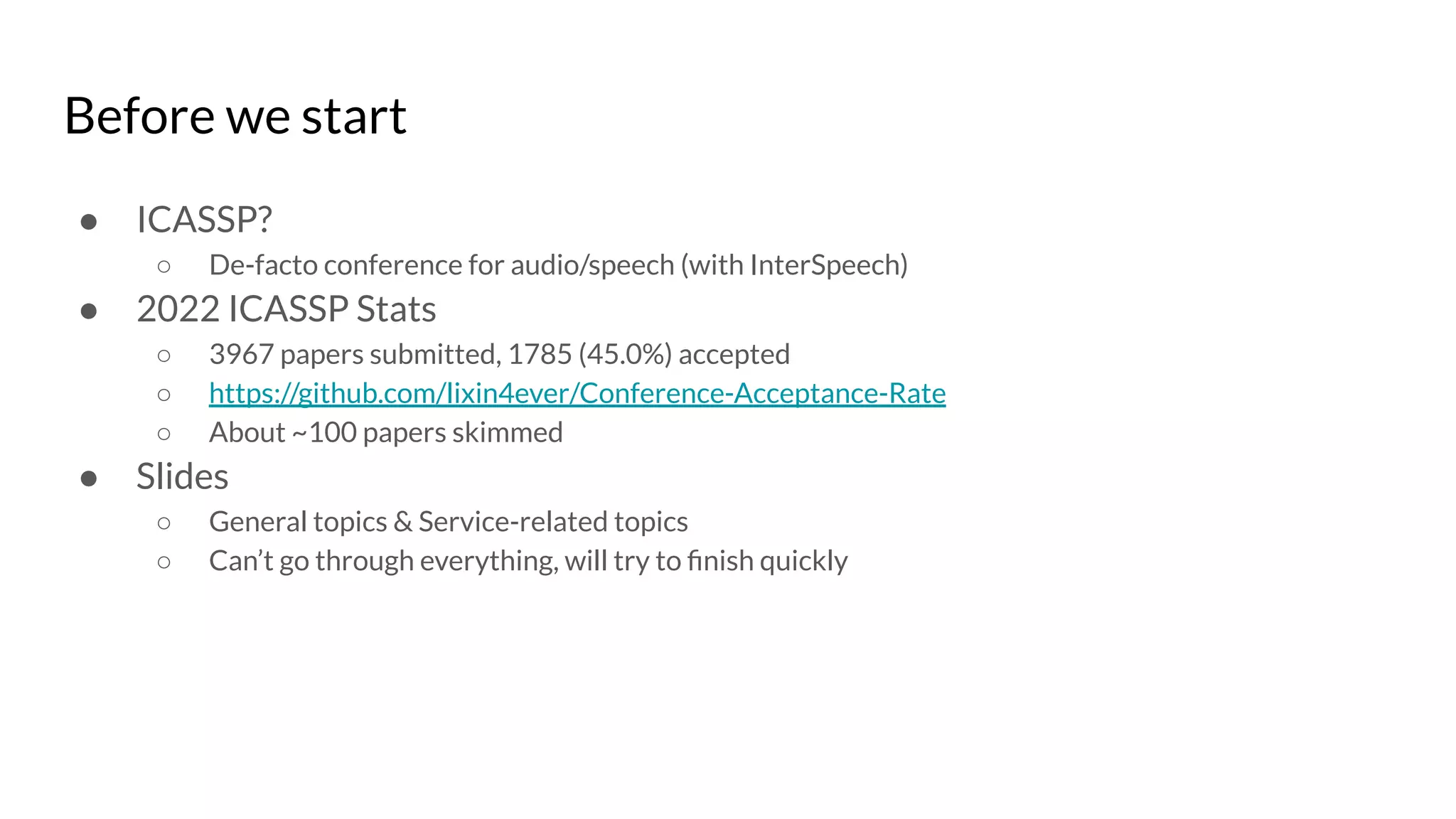 Trends of ICASSP 2022 | PDF