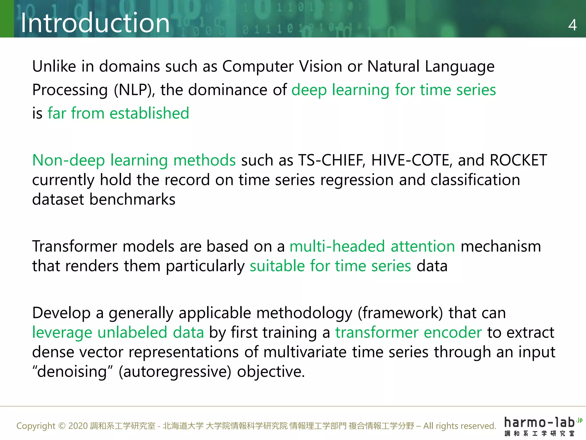A Transformer-based Framework for Multivariate Time Series Representation Learning | PPT