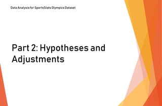 SportsStats Olympics Dataset Analysis | PPTX