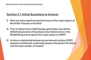 SportsStats Olympics Dataset Analysis | PPTX