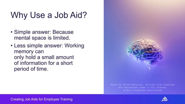 Creating Job Aids for Employee Training | PPTX | Resume Writing and ...