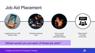 Creating Job Aids for Employee Training | PPTX | Resume Writing and ...