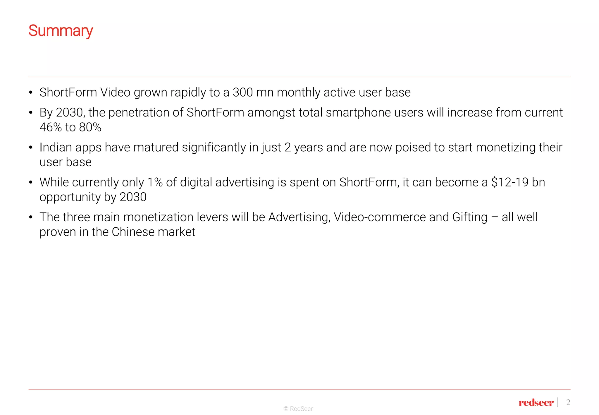 Short-form Report - Redseer | PDF