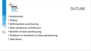 ISYS6332 – Data Warehouse | Topic – 1 Data Warehouse Concept | PPT