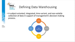 ISYS6332 – Data Warehouse | Topic – 1 Data Warehouse Concept | PPT