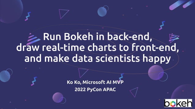 Run Bokeh in back-end, draw real-time charts to front-end, and make ... Run Bokeh in back-end, draw real-time charts to front-end, and make ...