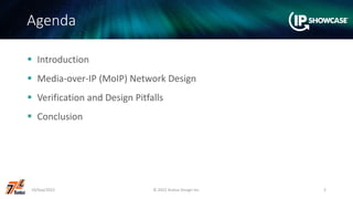 IBC2022 IPShowcase: Tips for Media-over-IP Network Design | PPT