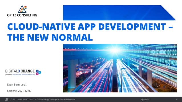 Cloud-native Application Development - The new normal | PPT