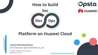How to build DevSecOps Platform on Huawei Cloud | PDF
