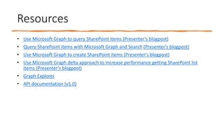 SharePoint goes Microsoft Graph | PDF