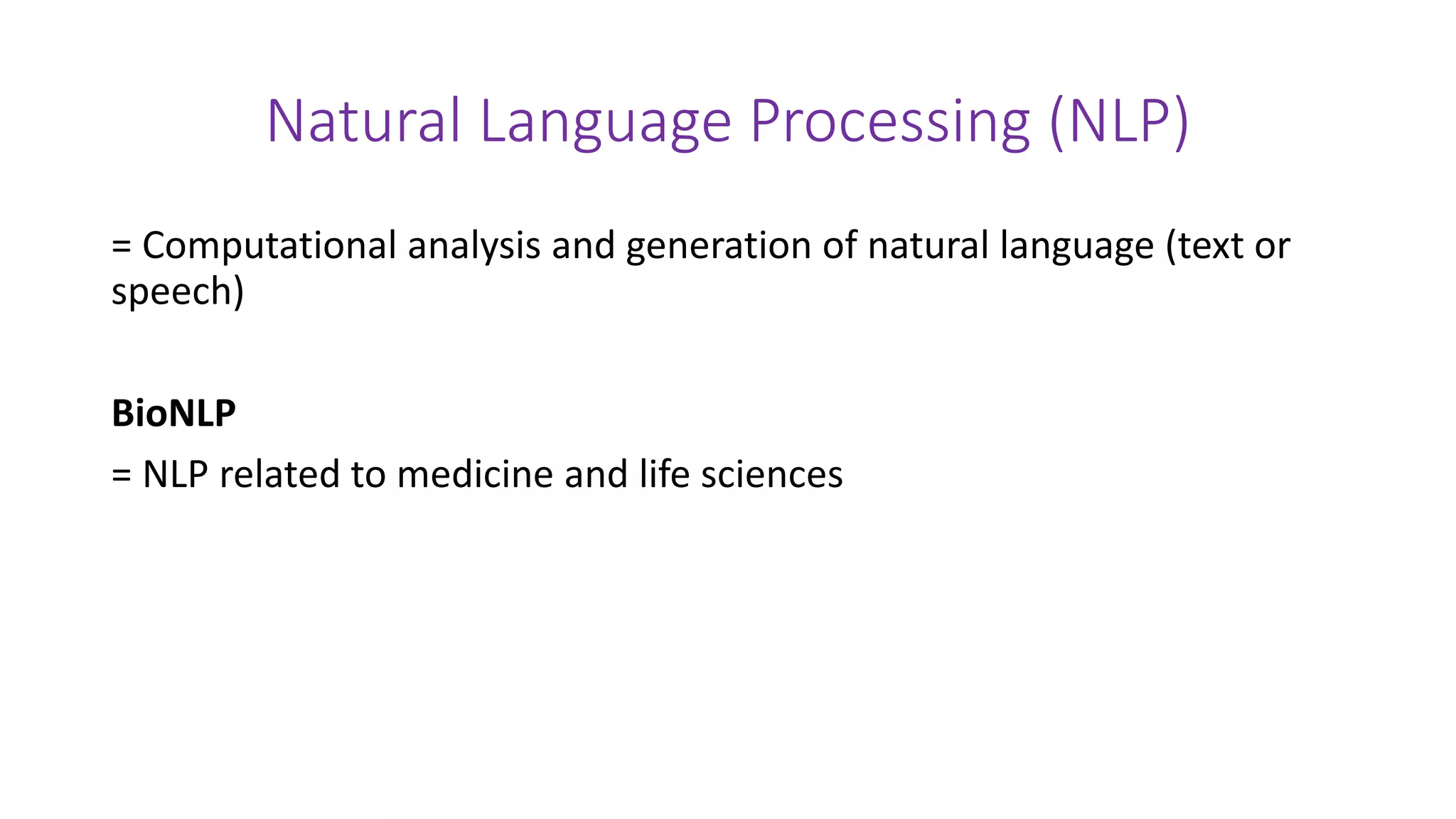 Biomedical natural language processing in drug development | PDF