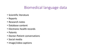Biomedical natural language processing in drug development | PDF