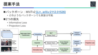 文献紹介：Multi-dataset Training of Transformers for Robust Action Recognition | PPT