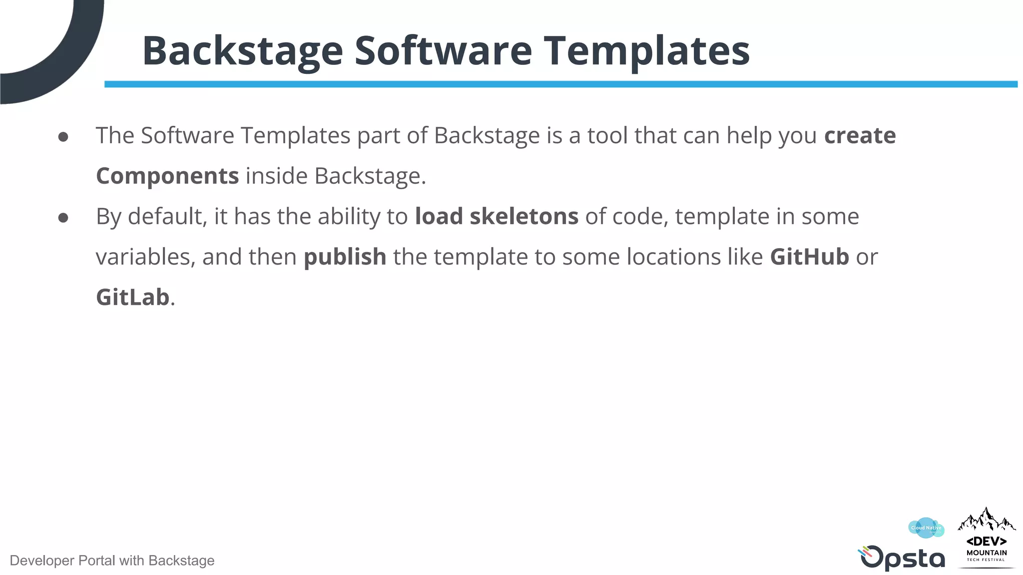 Let's build Developer Portal with Backstage | PDF