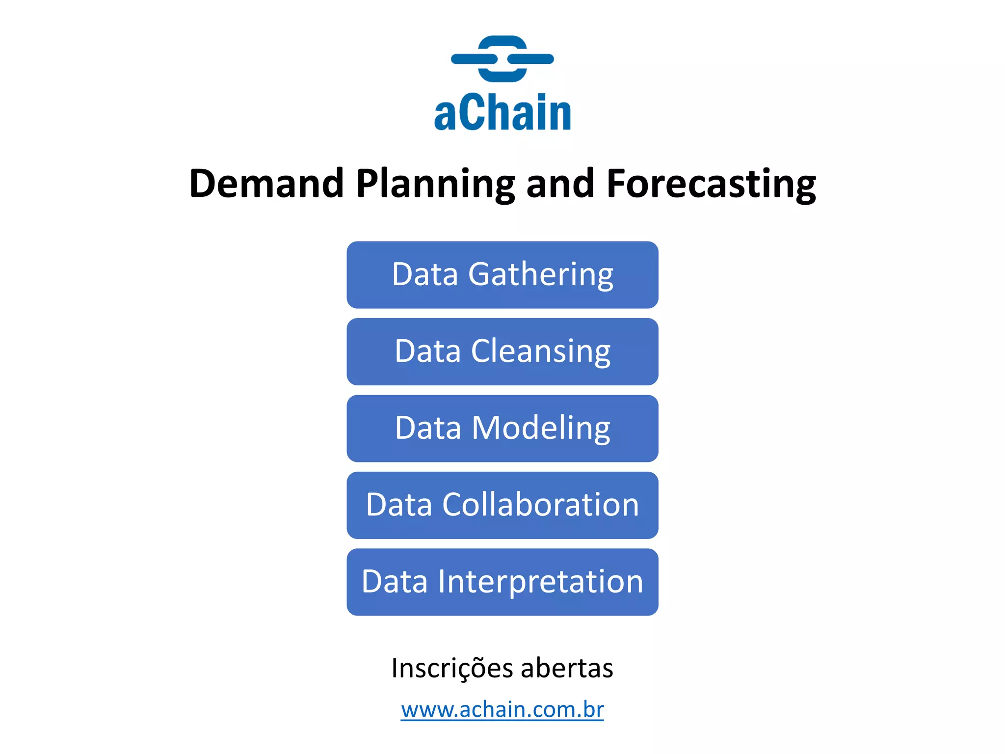 Demand Planning and Forecasting, inscrições abertas! | PDF