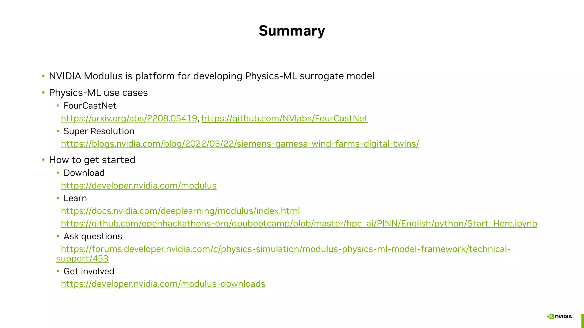 Physics-ML のためのフレームワーク NVIDIA Modulus 最新事情 | PDF
