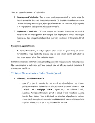 Different types of Trace elements in seawater | PDF