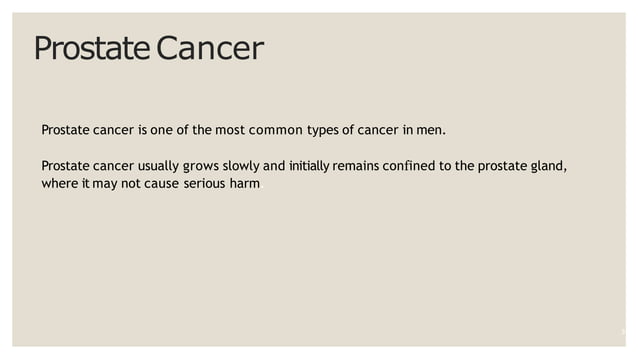 Prostate cancer power point presentation | PPTX