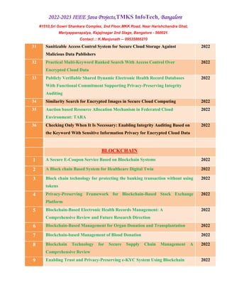 2022 and 2023 Java IEEE Projects List.docx