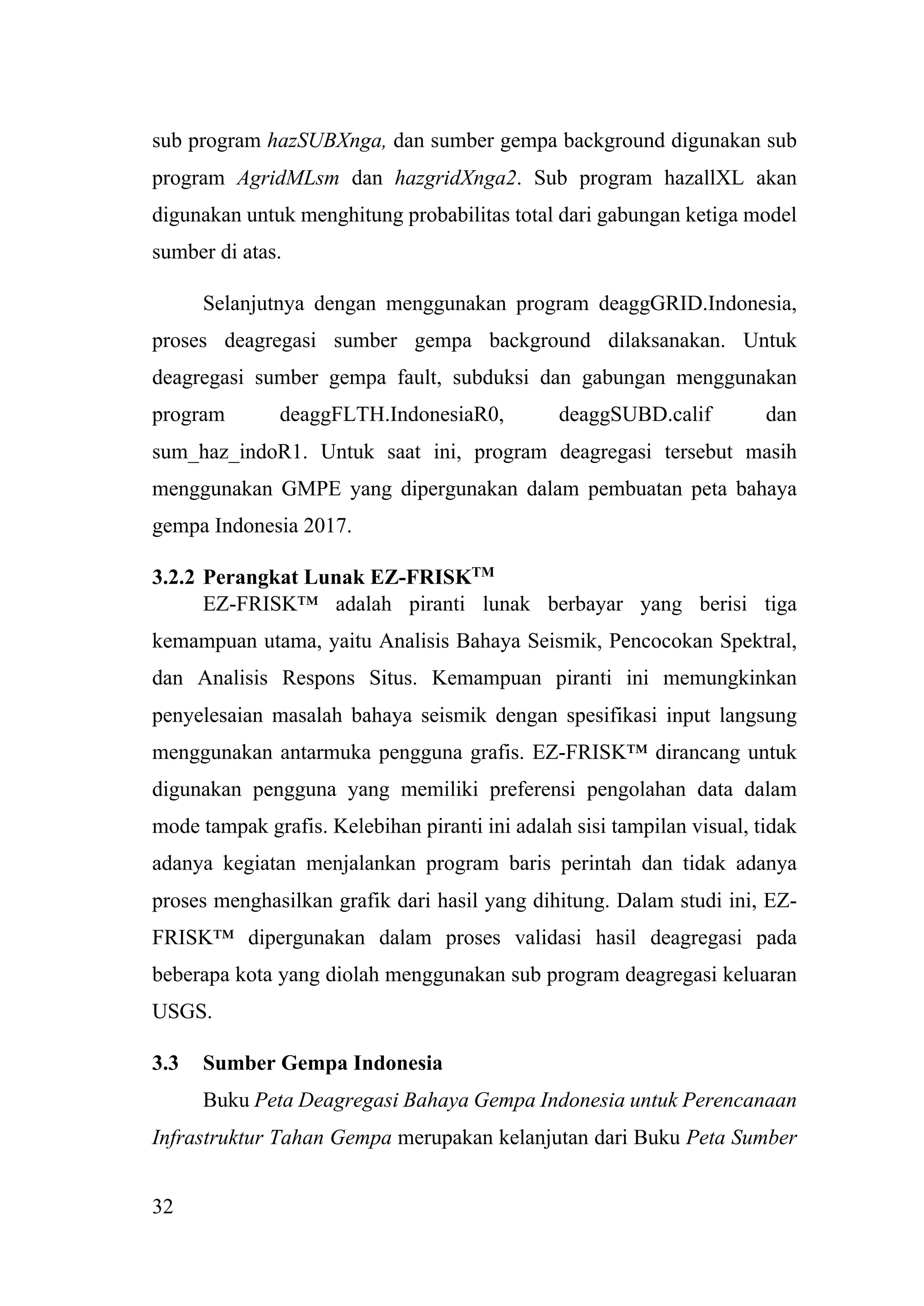 2022 Buku Peta Deagregasi Bahaya Gempa Indonesia untuk Perencanaan dan ...