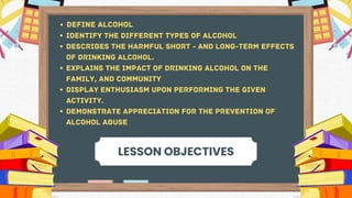 Alcohol- Grade 8 | PPTX