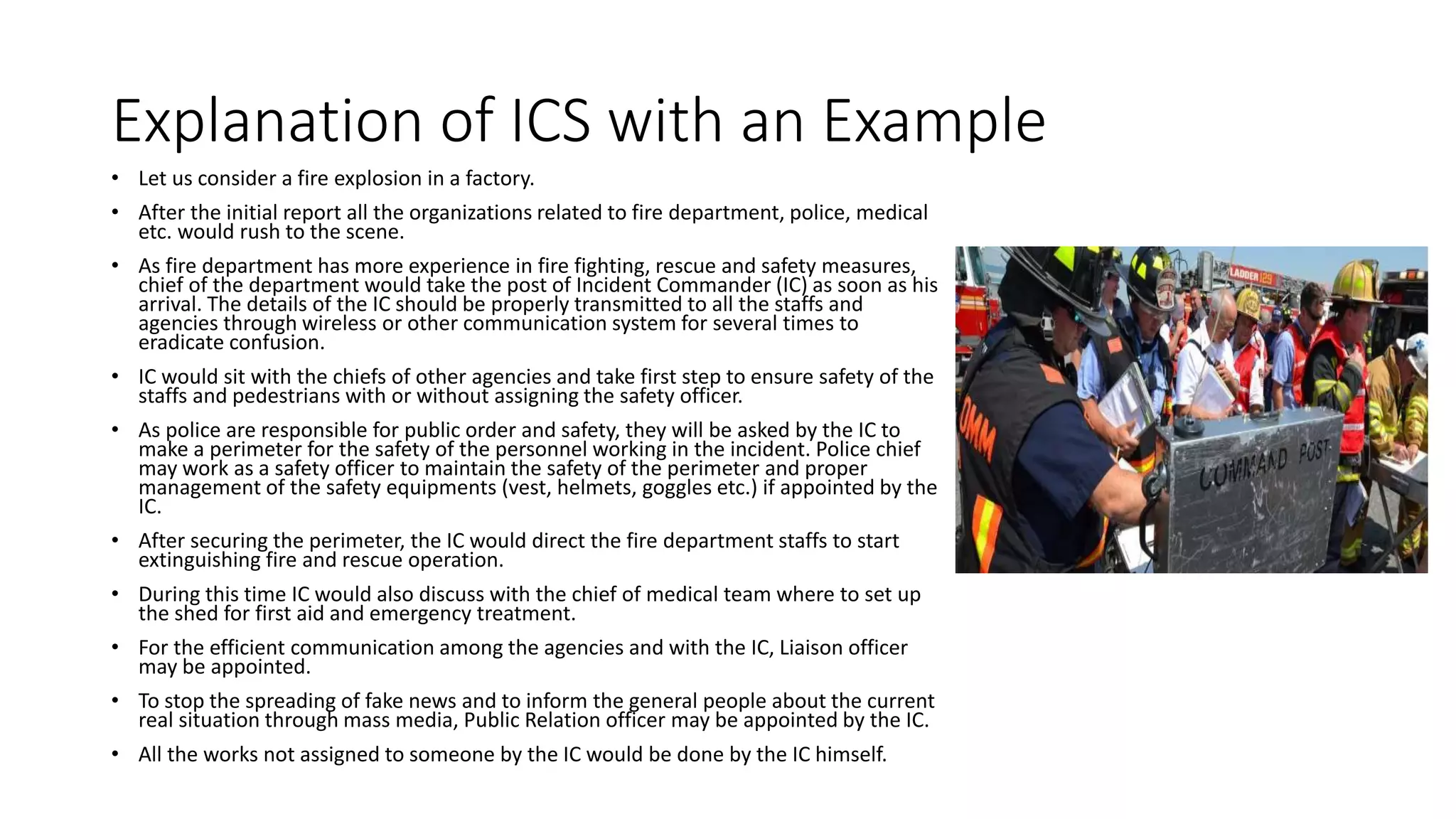 Incident Command System (ICS) and Business Continuity Plan (BCP) and ...