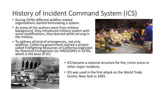 Incident Command System (ICS) and Business Continuity Plan (BCP) and ...