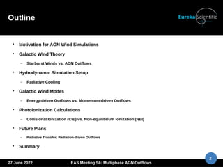 Hydrodynamic Simulations of Large-scale AGN-driven Outflows | PPT