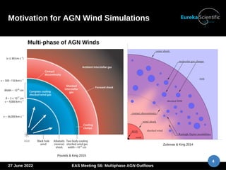 Hydrodynamic Simulations of Large-scale AGN-driven Outflows | PPT