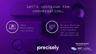 Streamline Your Oil & Gas Master Data Processes Using Precisely | PPTX