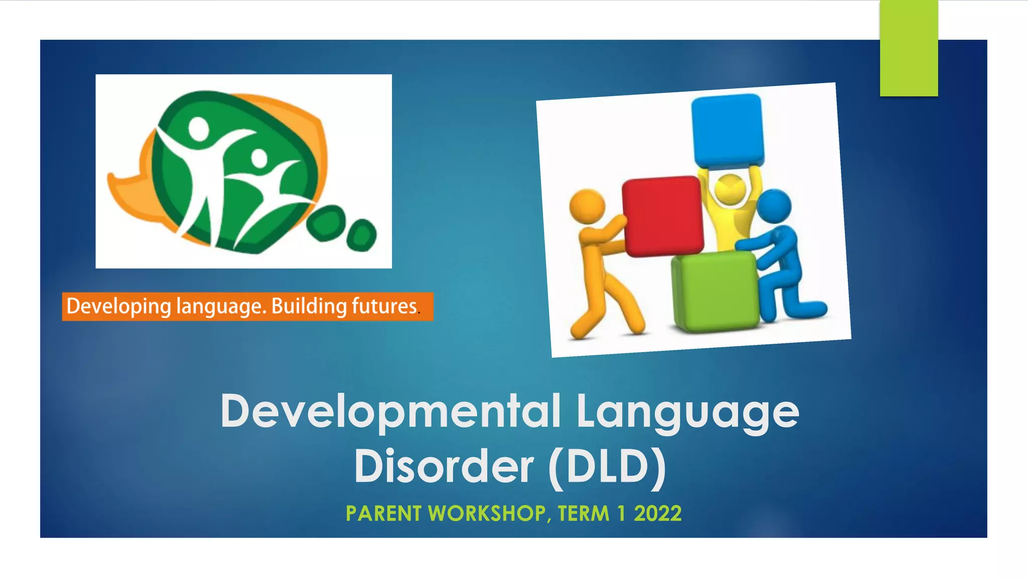 Developmental Language Disorder | PPT