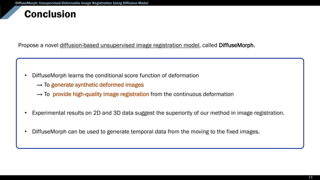 DiffuseMorph: Unsupervised Deformable Image Registration Using Diffusion Model | PPT