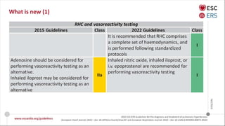2022 ESC Guidelines diagnosis and treatment of pulmonary hypertension ...
