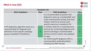 2022 ESC Guidelines diagnosis and treatment of pulmonary hypertension ...