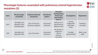2022 ESC Guidelines diagnosis and treatment of pulmonary hypertension ...