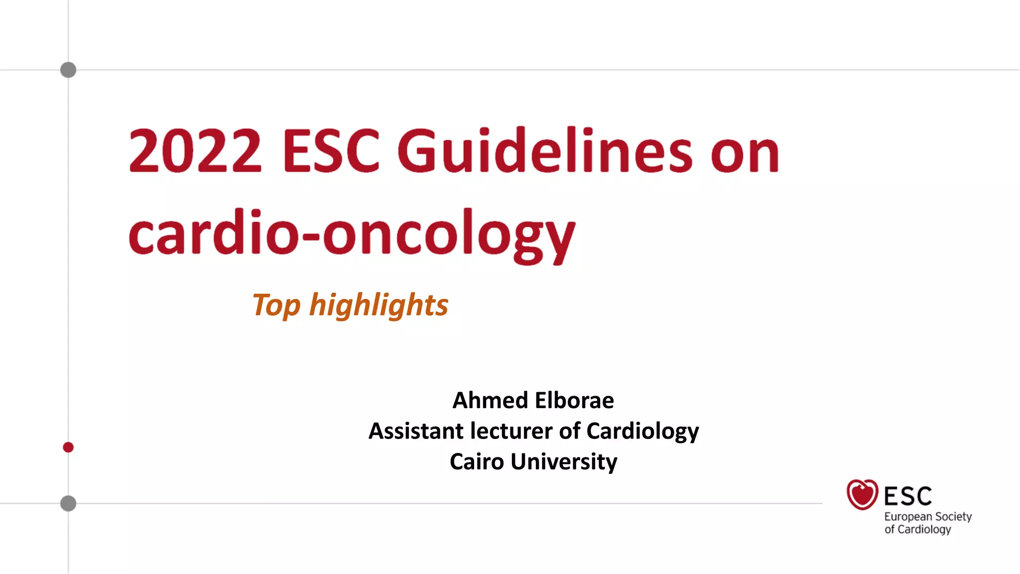 Cardio oncology guidelines ESC 2022 | PDF
