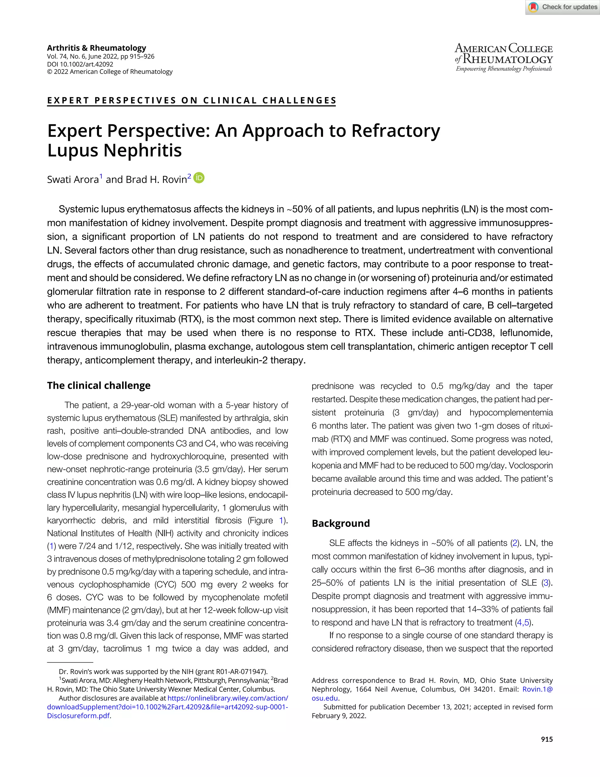 2022 Expert Perspective An Approach to Refractory Lupus Nephritis (2).pdf