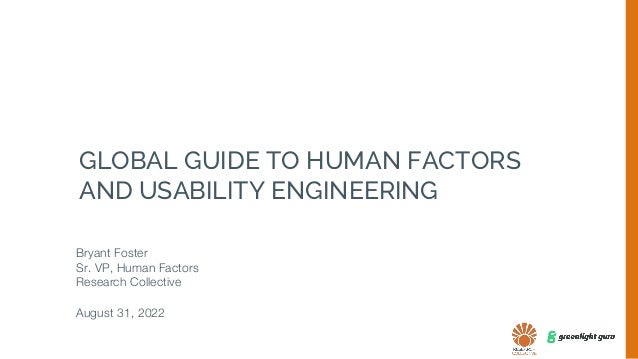 The Global Guide to Human Factors and Usability Engineering Regulations ...