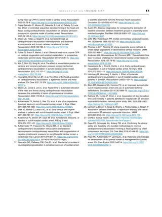 2022 Head and thorax elevation during cardiopulmonary ...